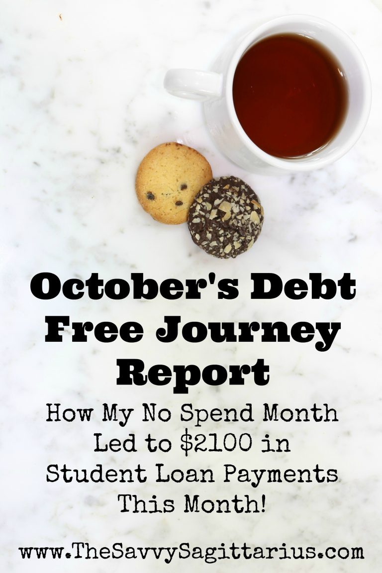 October’s Debt Free Journey Report – The Savvy Sagittarius Budgeting